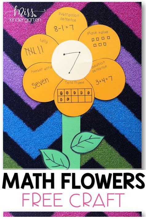Math Flowers Math Craft Freebie Artofit