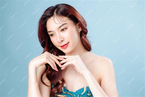 Premium Photo Asian Woman With A Beautiful Face And Perfect Clean