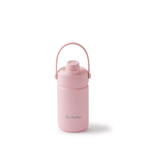 Tim Hortons Water Bottle 12oz Stainless Steel Water Bottle Pink