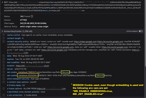 Apply The Secure Attribute To Session Cookies Get Help Metabase