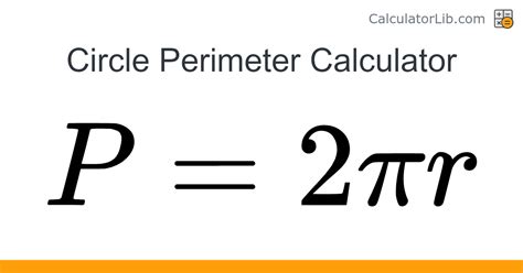 Circle Perimeter Calculator Online Calculator