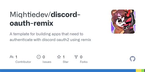Github Miqhtiedev Discord Oauth Remix A Template For Building Apps That Need To Authenticate