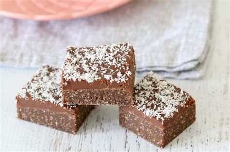 Easy Chocolate Coconut Slice Most Popular Bake Play Smile