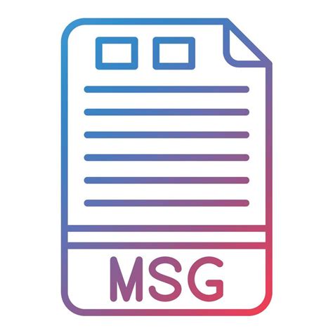 Msg Line Gradient Icon 18722367 Vector Art At Vecteezy