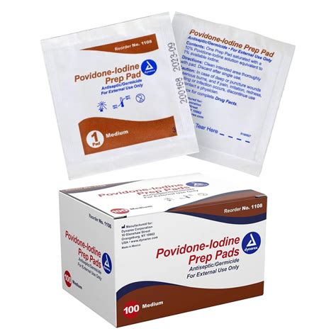 Dynarex Dynarex Povidone Iodine Prep Pads Saturated With Povidone