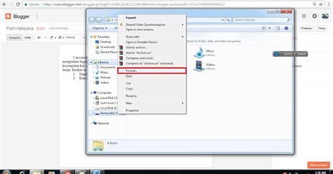Cara Format Flashdisk Putri Helvyana
