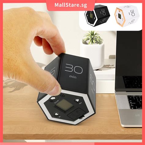 cube timer flip focus timer 1 5 10 25 30 60 minutes and custom countdown time management timer