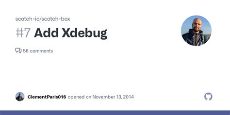 Add Xdebug Issue 7 Scotch Io Scotch Box GitHub