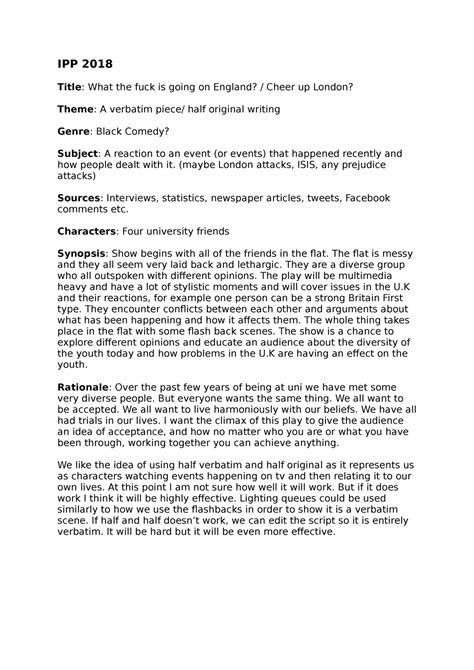 Ipp 2018 Template For Our Ideas For Ipp Ipp 2018 Title What The