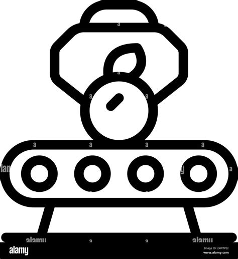 Automated System Sorting Apples On Industrial Production Line Stock Vector Image And Art Alamy