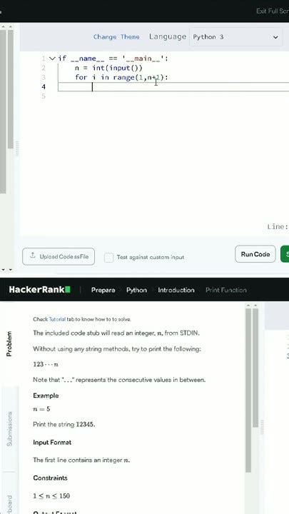 Hackerrank Print Function Solution Hackerrank Python Coding