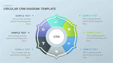 Circular Crm Powerpoint Template