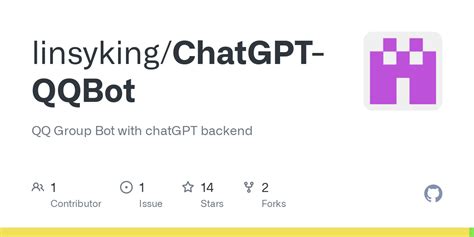 Github Linsykingchatgpt Qqbot Qq Group Bot With Chatgpt Backend