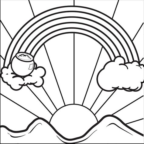 Coloring Page Sunrise