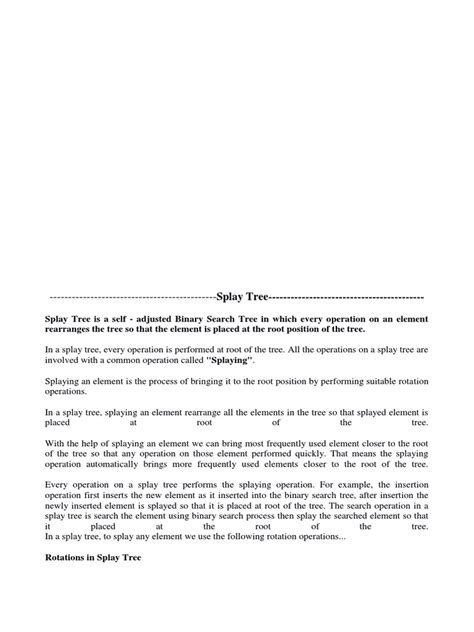 Splay Trees Download Free Pdf Computer Programming Computer Data