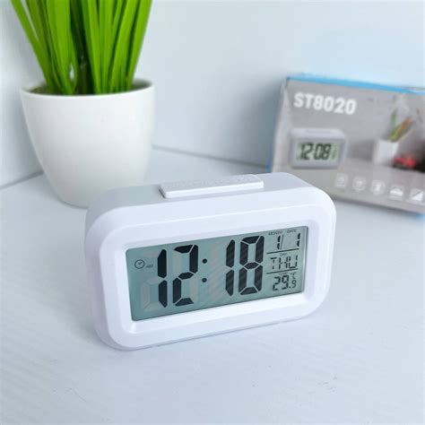 Настільний Led годинник з будильником підсвічуванням календарем та температурою фото