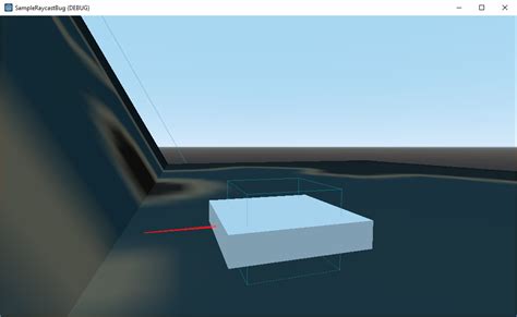 Visible Collision Shapes Debug For Raycast Node Stucks On Red Color After First Hit Issue