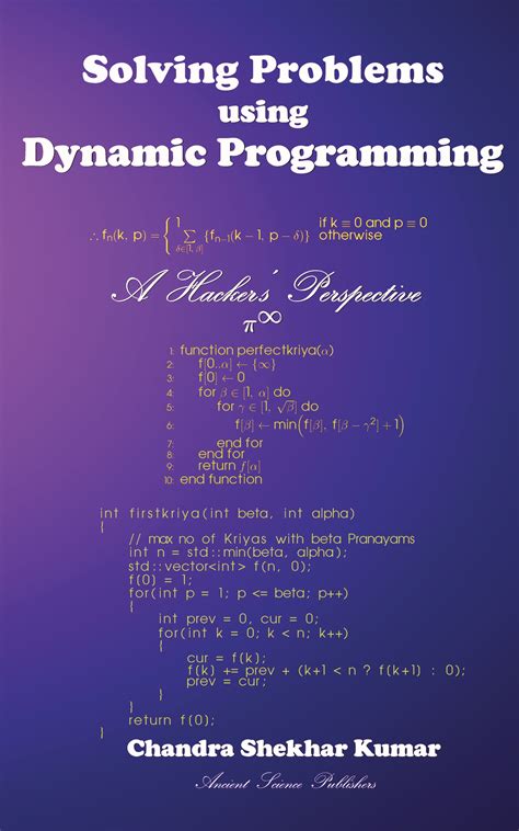 Solving Problems Using Dynamic Programming A Hackers Perspective