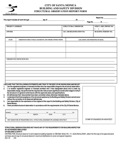 Structural Observation Form Fill Out And Sign Online Dochub