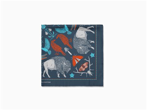 Old Faithful Yellowstone National Park Bandana — Field Guide Designs