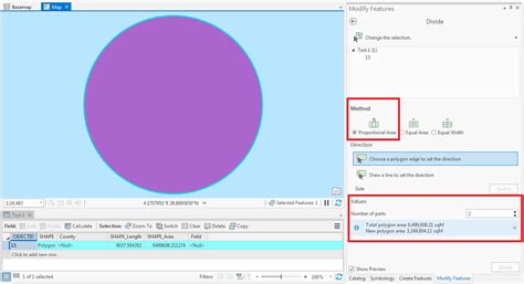 How To Split A Circle Polygon In Half In ArcGIS Pro