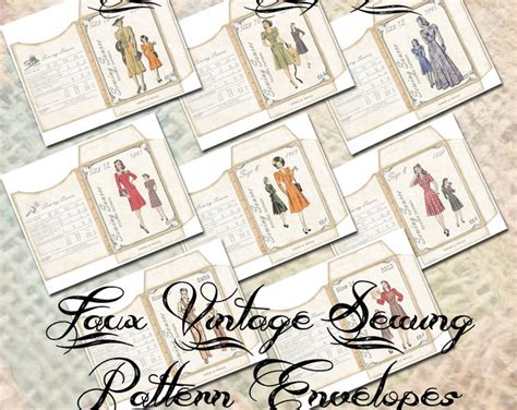 Printable Pdf Sewing Pattern Envelope Organiser Download Files Etsy