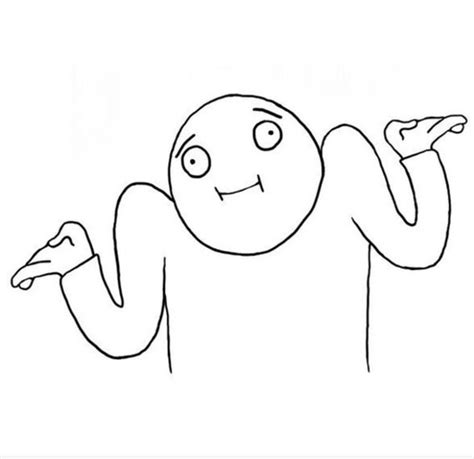 Создать мем пожимание плечами человек пожимает плечами мем человечек пожимает плечами