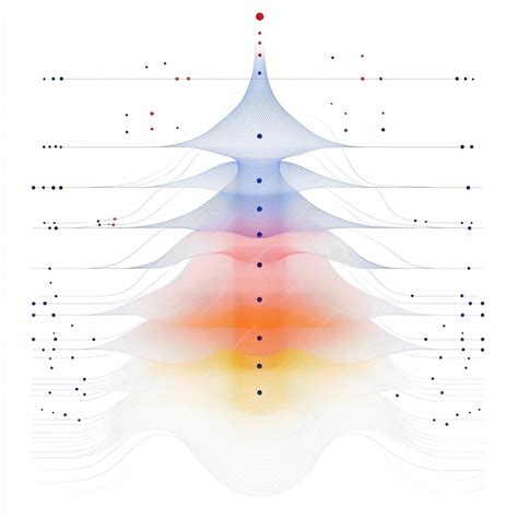 A Colorful Data Visualization Depicting A Multidimensional Distribution