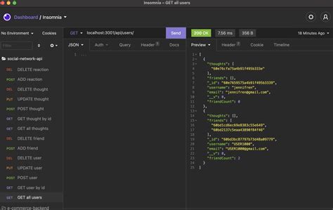Github Njthanhtrang Nosql Challenge Social Network Api Api For A