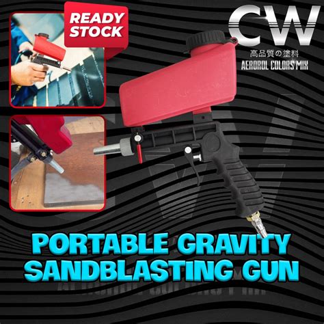 Portable Gravity Sandblasting Gun Small Pneumatic Speed Sand Blaster
