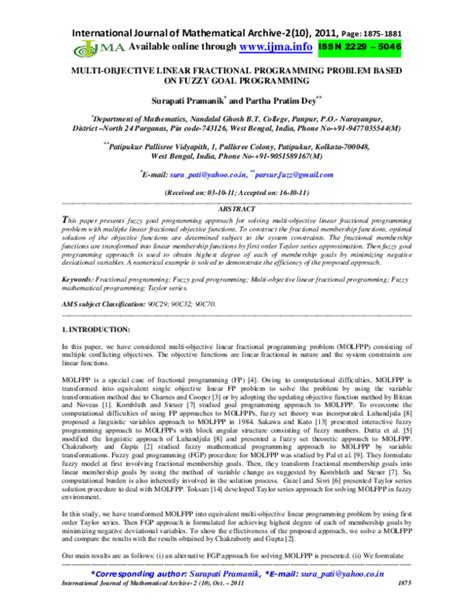 Multi Objective Linear Fractional Programming Problem Based On Fuzzy Goal Programming