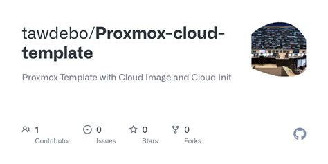 Github Tawdeboproxmox Cloud Template Proxmox Template With Cloud