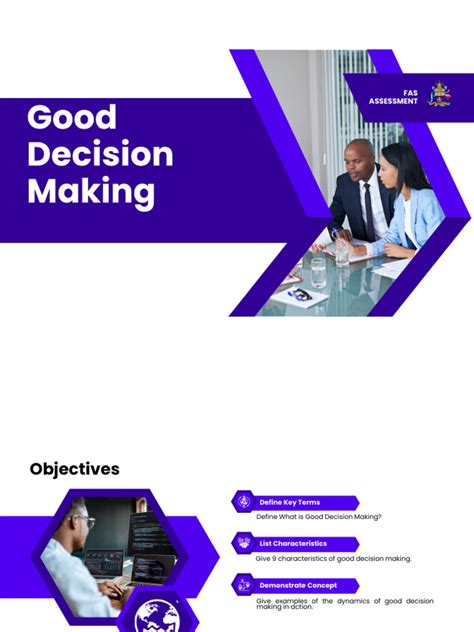 Good Decision Making Presentation Pdf Decision Making Information