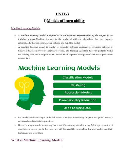 Unit 3 Pdf Machine Learning Statistical Classification