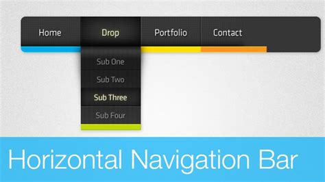 Youtube Navigation Navigation Bar Horizontal