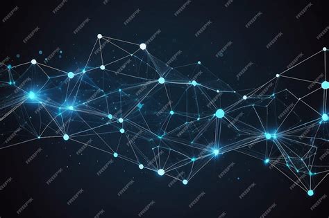 Premium Photo Abstract Polygonal Background With Connecting Dots And Lines