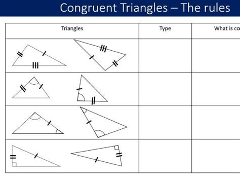 Gcse Maths Congruent Triangles Worksheet Congruent Shapes Worksheets