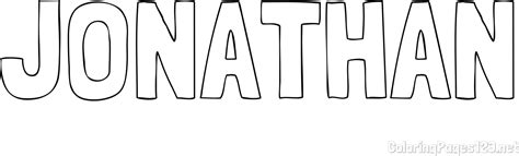 Jonathan Coloring Page