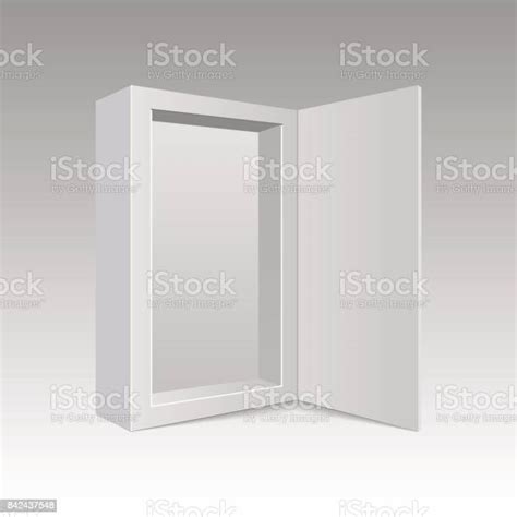 귀하의 제품에 대 한 흰색 현대 소프트웨어 패키지 상자를 열었습니다 제품 패킹입니다 벡터입니다 고객에 대한 스톡 벡터 아트 및 기타 이미지 Istock