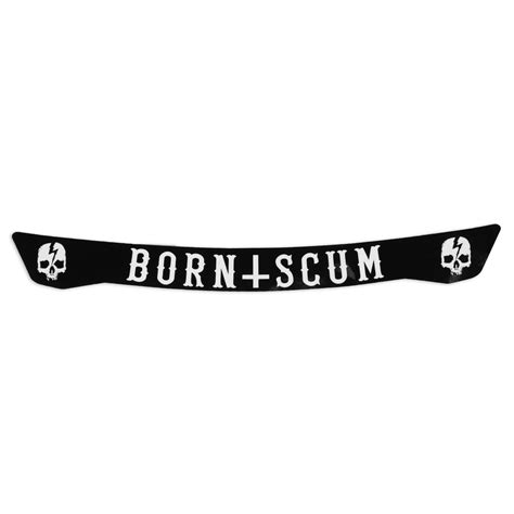 Inverted Logo Helmet Visor 12 X 125 Born Scum Born Scum