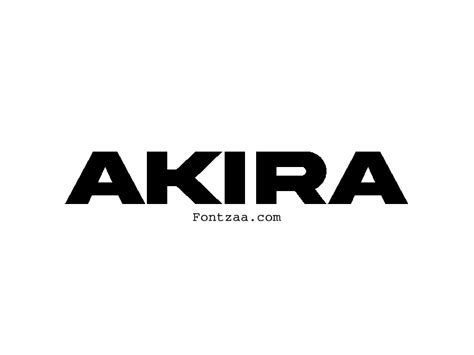 Akira Font Fontzaa Exclusive Fonts Library