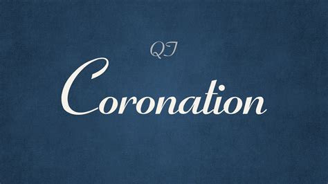Coronation Font › Fontesk