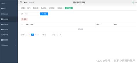 计算机毕业设计springboot热点新闻系统 基于spring Boot的实时新闻推送平台设计与实现 Spring Boot框架下的新闻热点