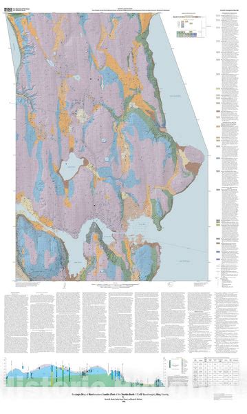 Map Geologic Map Of Northeastern Seattle Part Of The Seattle North