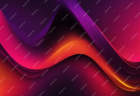 Abstract Gradient Wavy Texture Background Premium Ai Generated Image
