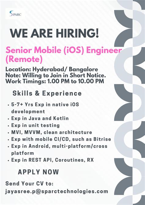 Sparc Technologies On Linkedin Ios Restapi Cicd Devops Sre Backend Qaengineer Kotlin Java