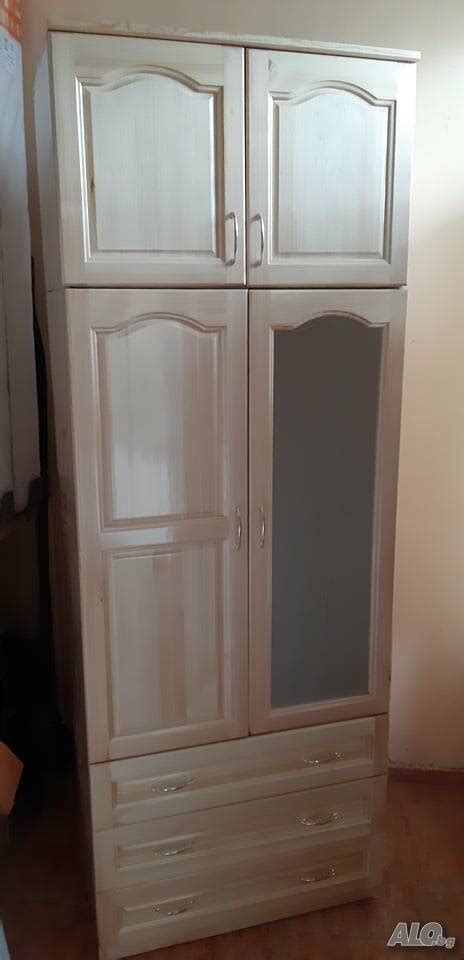Гардероб двукрилен масив Гардероб Мебели за дома и офиса Пловдив Гардероб двукрилен ма