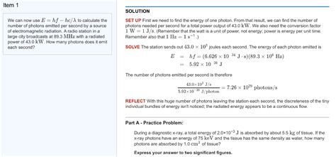 solved item 1 we can now use e hf hc a to calculate the