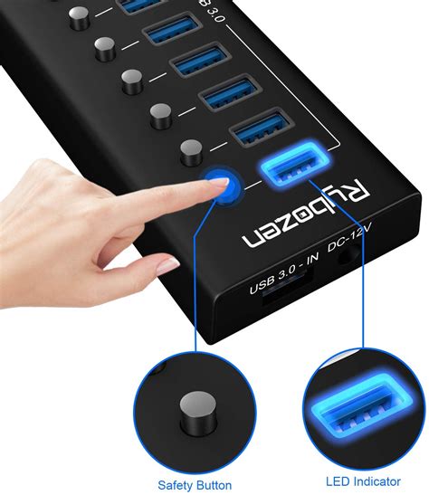 Powered Multi Port Usb Hub 3 0 Virginmopla