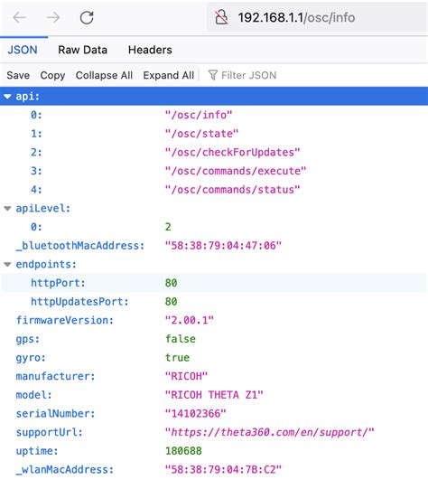 test out real api commands online api usage camera 360 developer